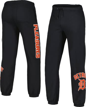 PLEASURES Men's Black Detroit Tigers Opening Day Sweatpants | Nordstrom