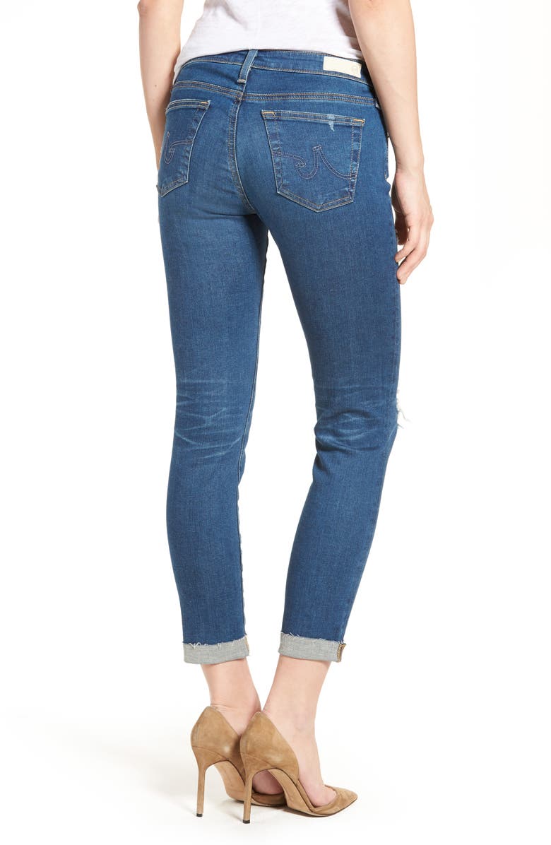 AG The Stilt Roll Cuff Cigarette Leg Jeans | Nordstromrack
