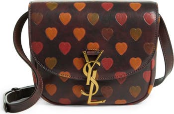 Saint Laurent Kaia Embossed Heart Leather Crossbody Bag | Nordstrom
