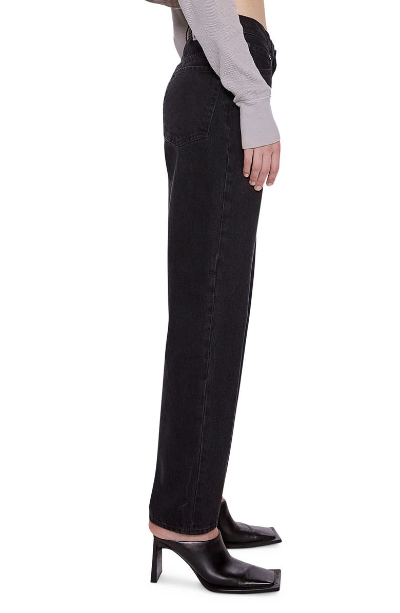 MOTHER Double Stack Hover High Waist Ankle Straight Leg Jeans ...