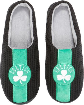 FOCO Men's FOCO Black Boston Celtics Team Stripe Memory Foam Slide ...