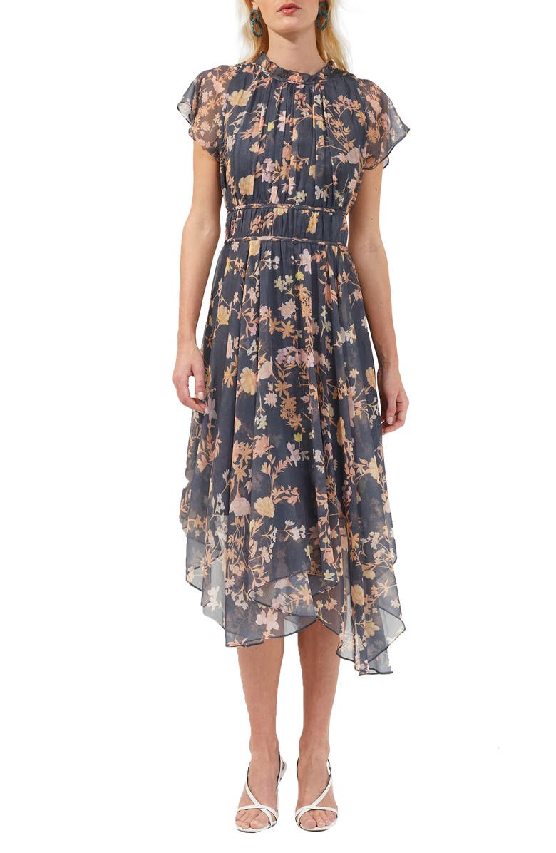 French Connection Floral Chiffon Dress | Nordstromrack