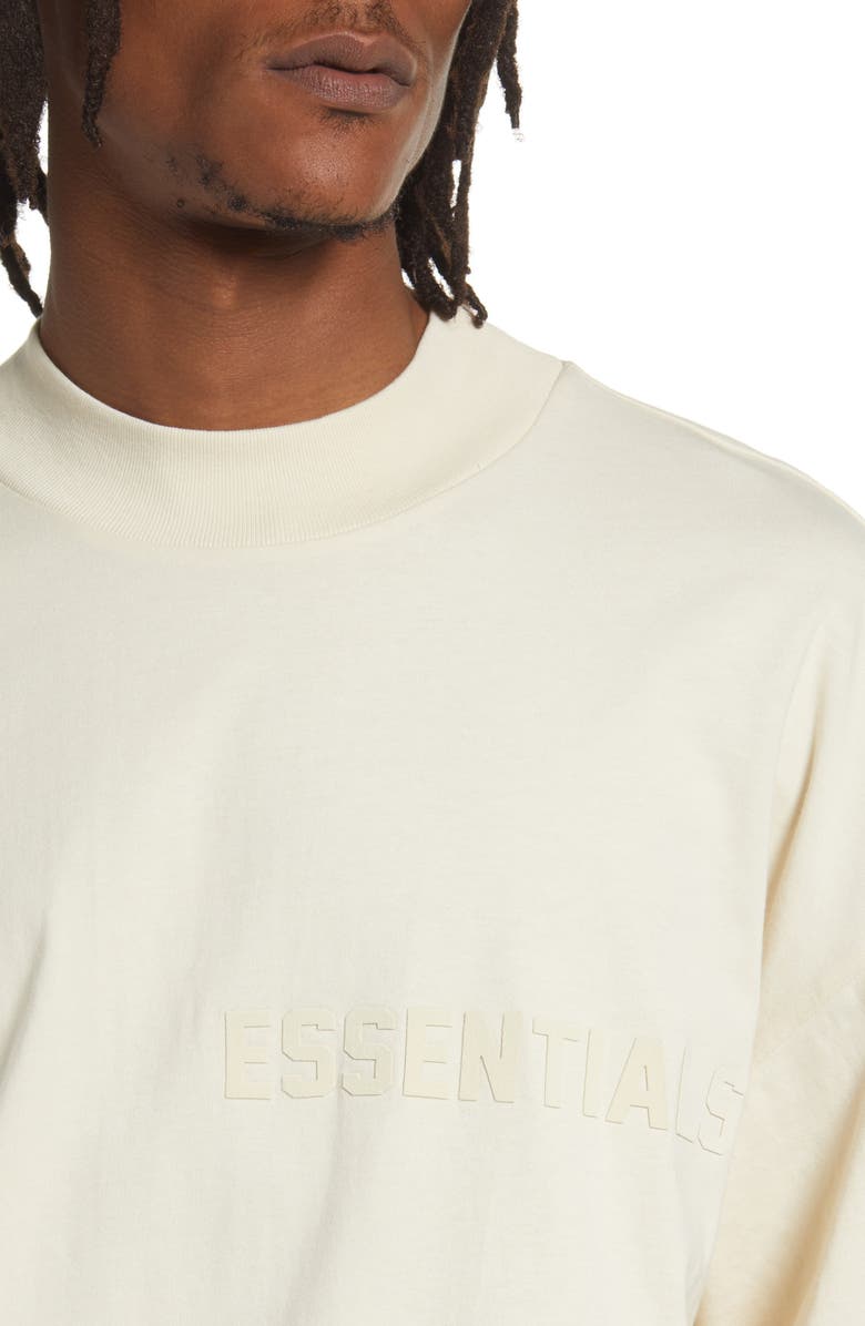 Fear of God Essentials Oversize Long Sleeve Cotton Logo Tee | Nordstrom