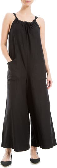 MAX STUDIO Linen Blend Wide Leg Jumpsuit | Nordstromrack