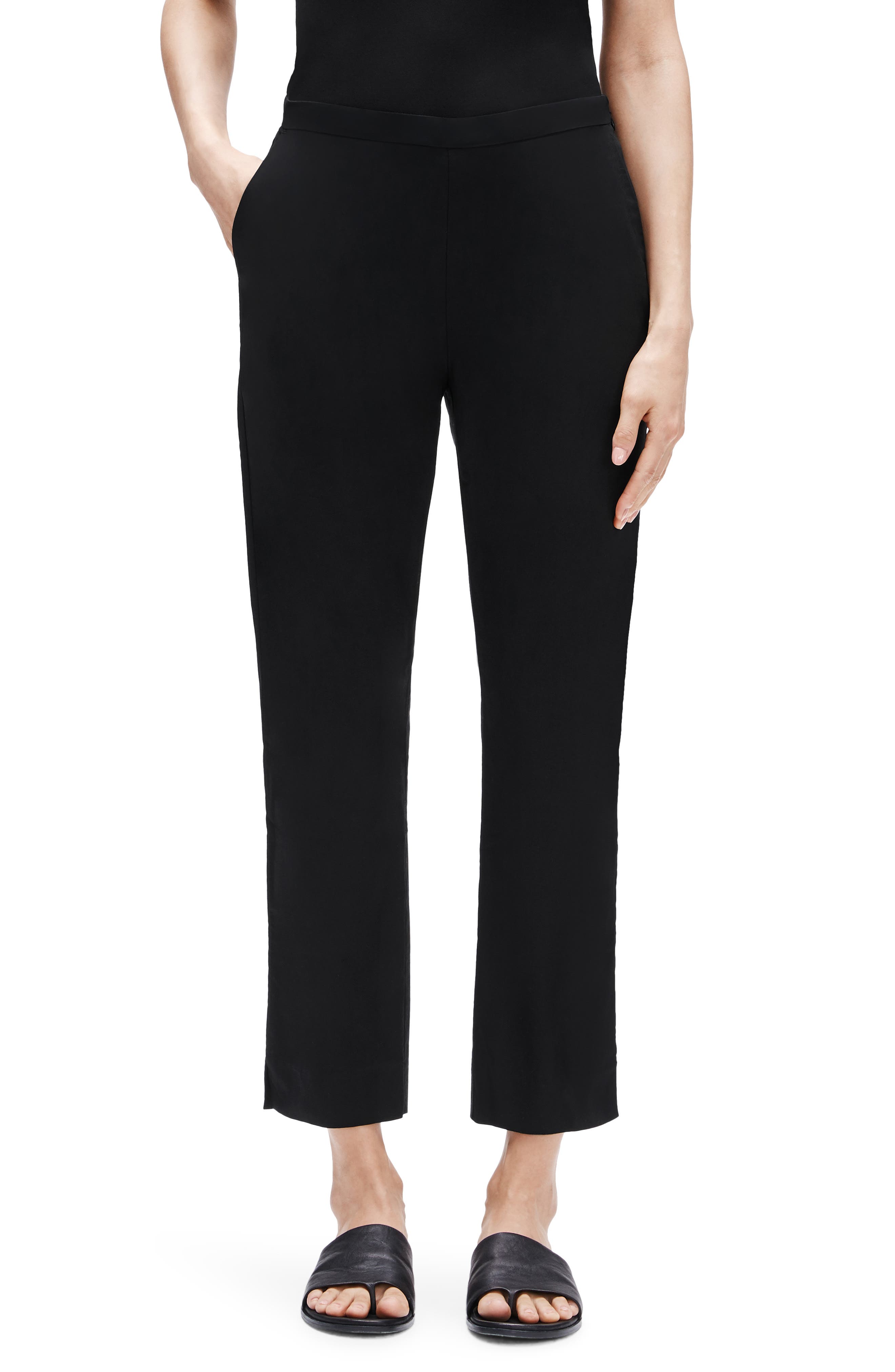 Eileen Fisher High Waist Tapered Ankle Pants (Women) | Nordstromrack