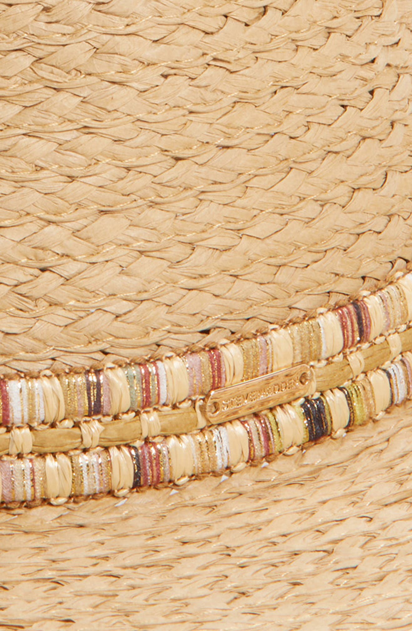 Steve Madden H-Reina Lux Spectrum Shine-Trim Panama Hat | Nordstromrack