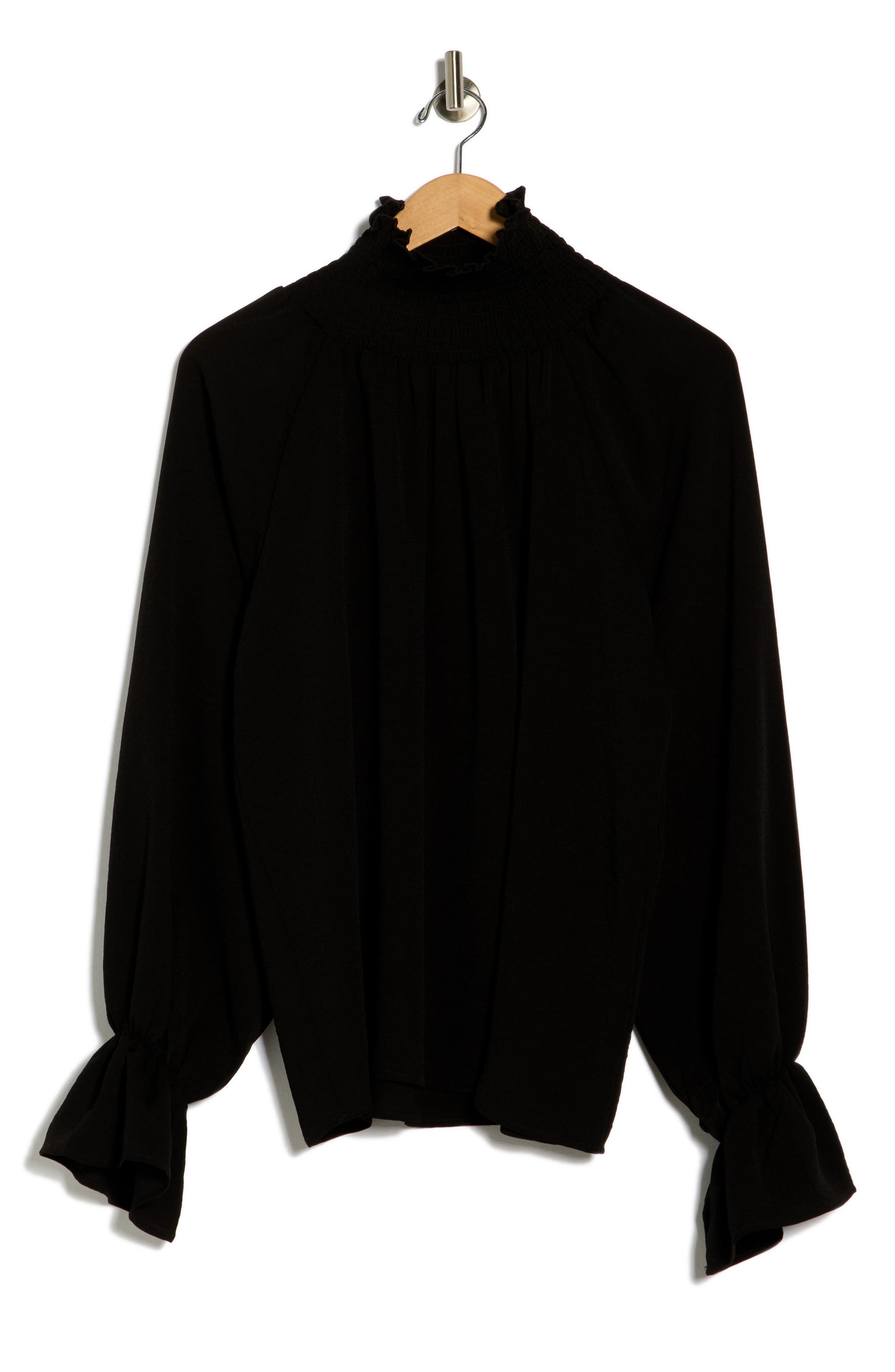 PATRIZIA LUCA Smocked Long Sleeve Top (Women) | Nordstromrack