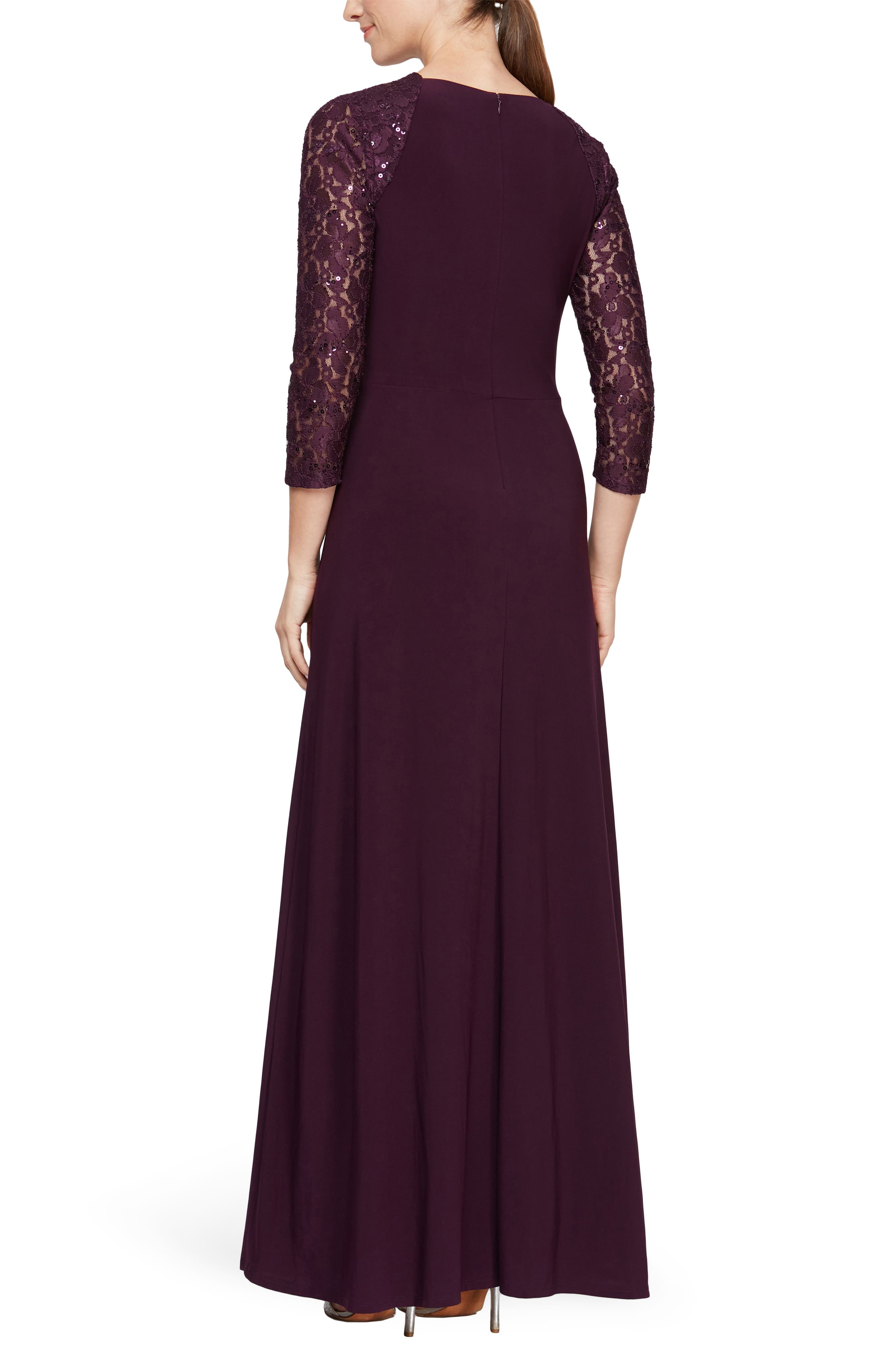SL FASHIONS Sweetheart Neck Long A-Line Dress | Nordstromrack