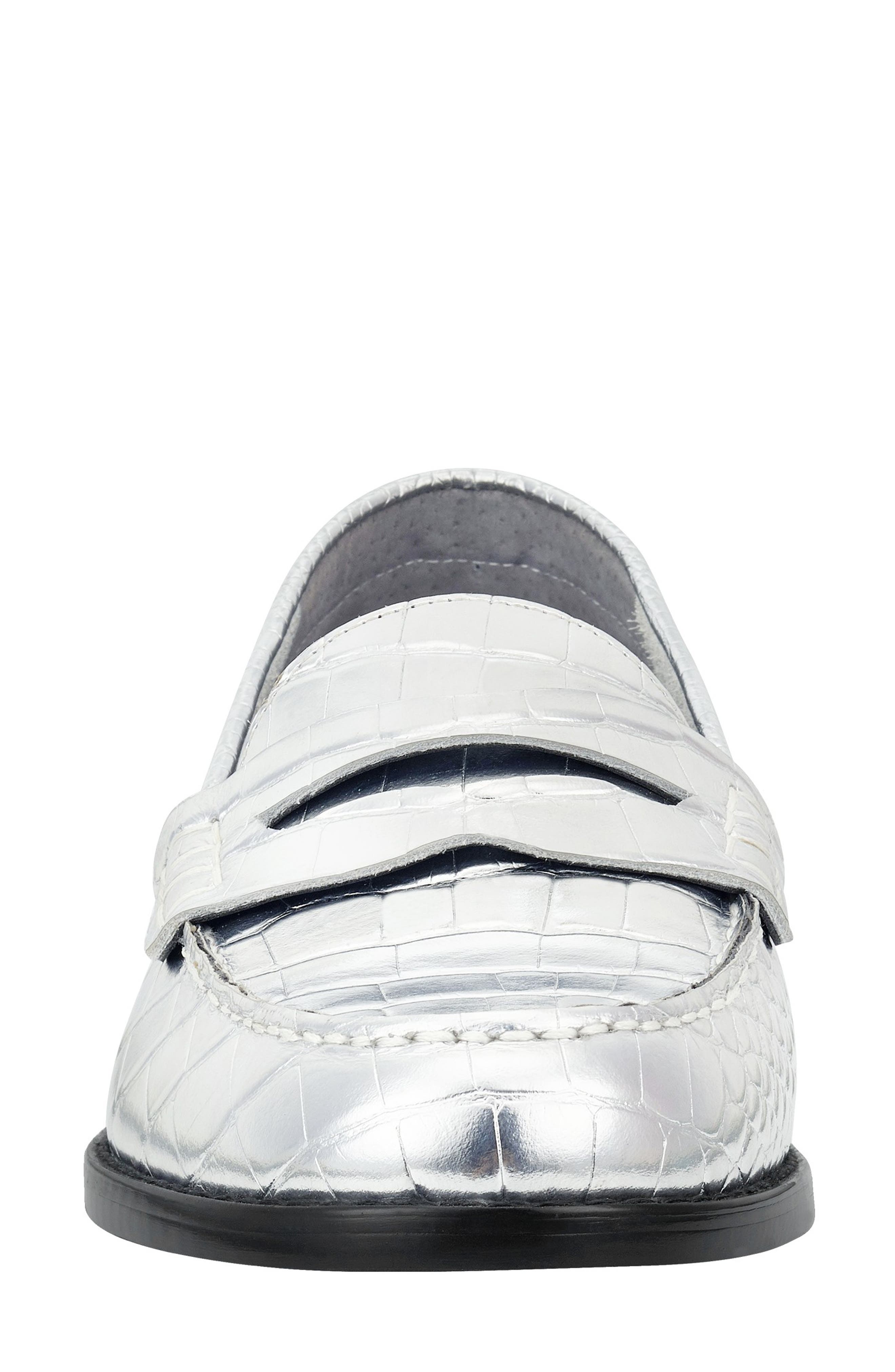 Marc Fisher LTD Halli Croc Embossed Penny Loafer | Nordstromrack