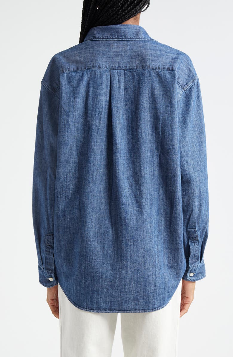 Sporty & Rich Crest Denim Button-Up Shirt | Nordstromrack