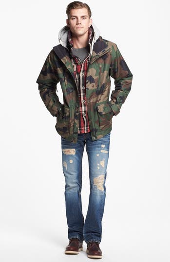 Superdry 'Huntsman' Plaid Jacket with Removable Hood | Nordstrom