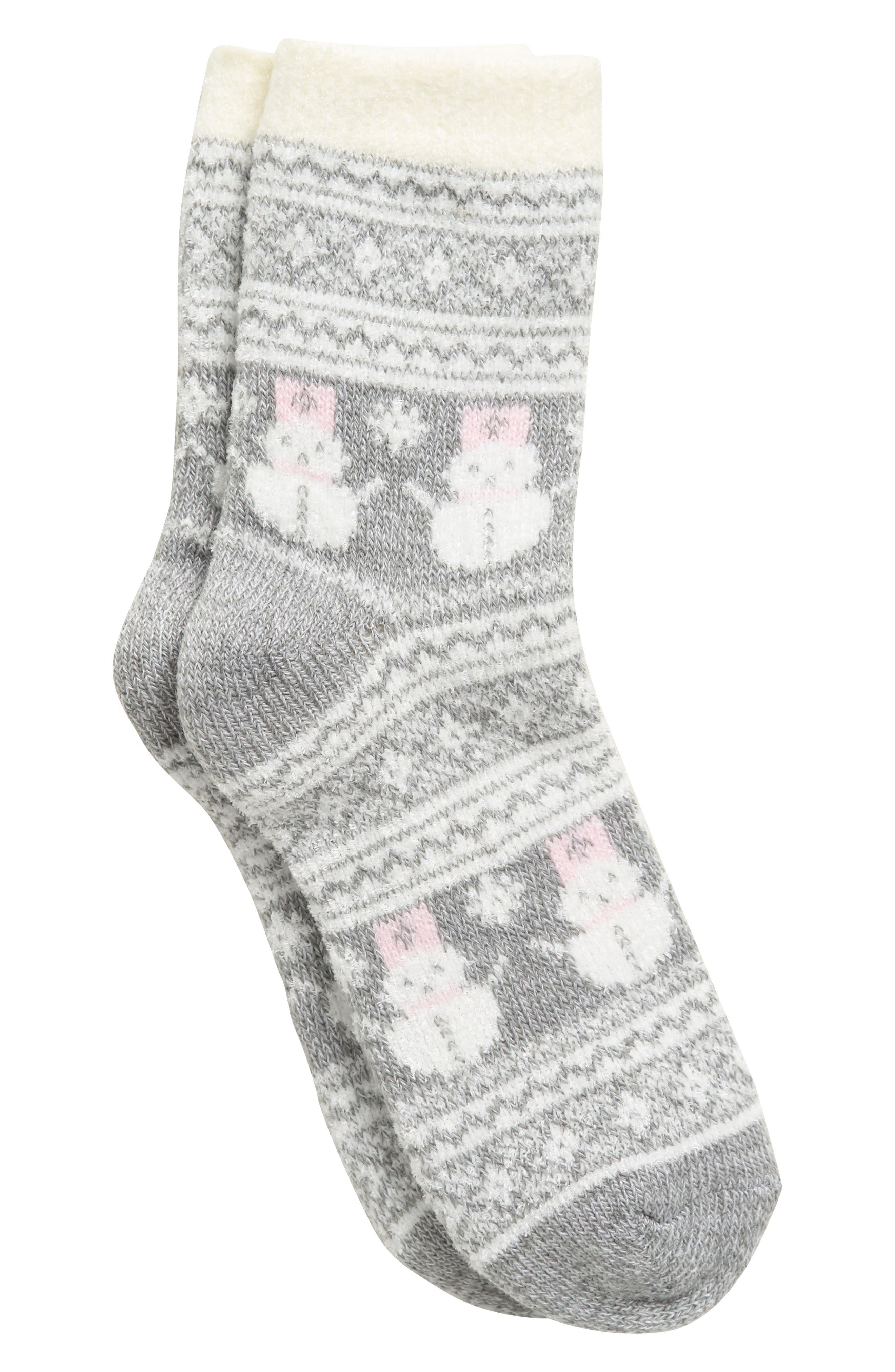 Woolrich Aloe-Infused Double-Layer Snowman Crew Socks | Nordstromrack