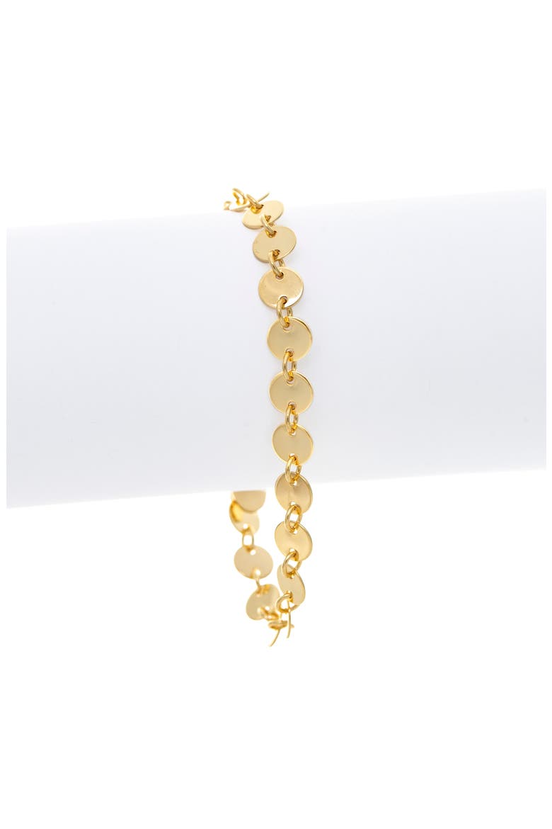 RIVKA FRIEDMAN 18K Gold Plated Disc Bracelet (Women) | Nordstromrack