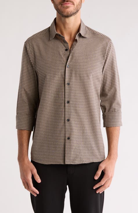 Men's Brown Button Up Shirts | Nordstrom Rack