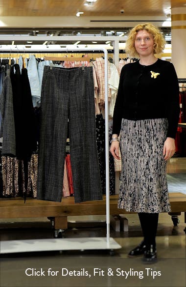 Theory Crosshatch Wool Blend Pants | Nordstromrack