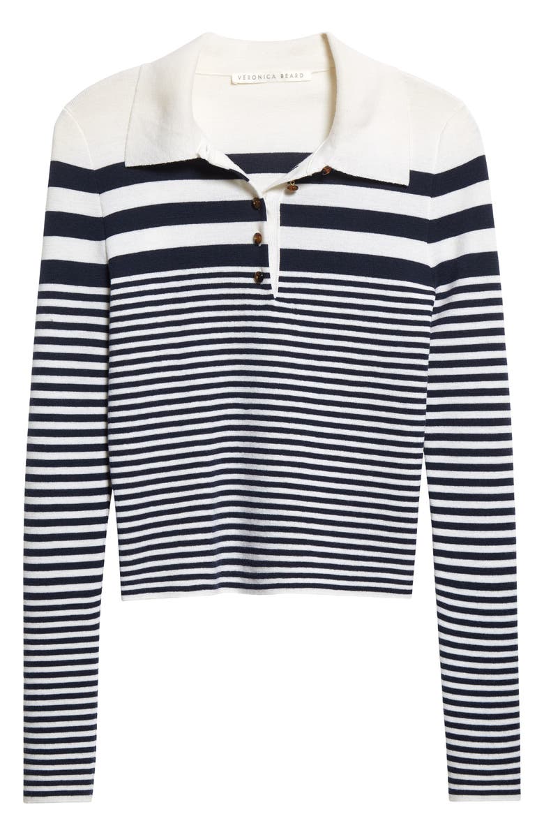 Veronica Beard Raj Stripe Wool Polo Sweater | Nordstromrack
