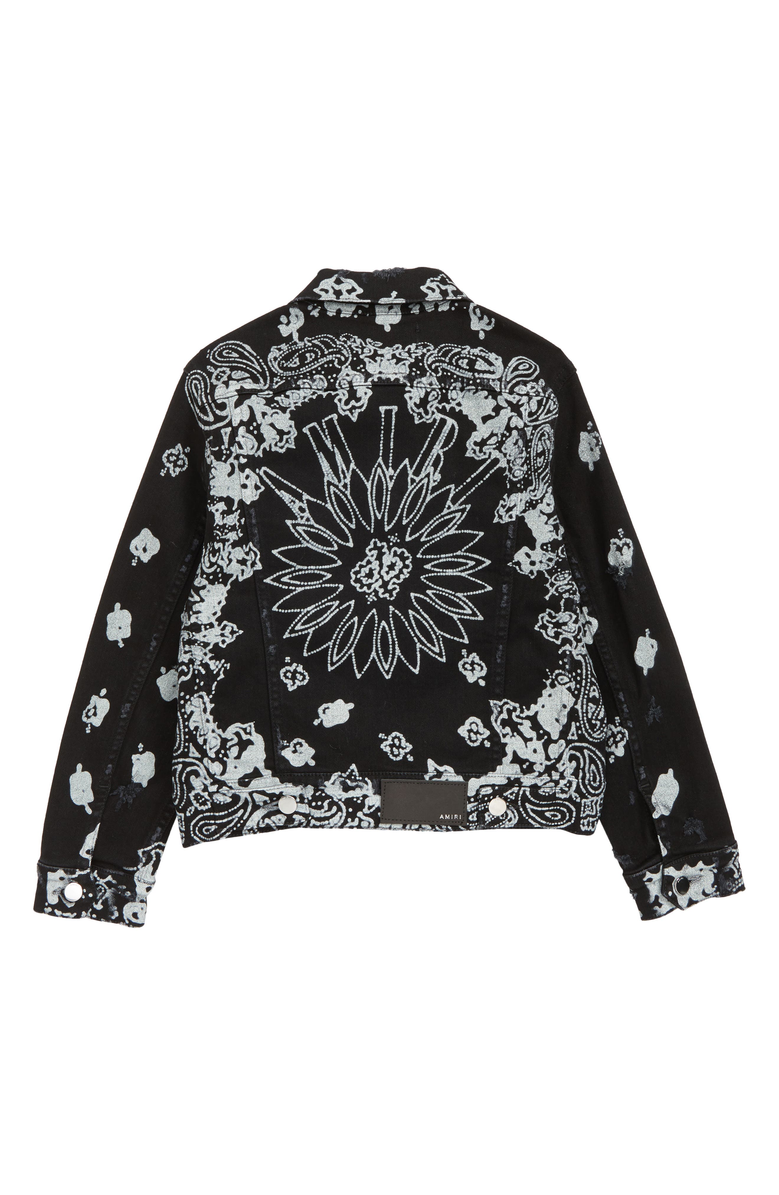 AMIRI Kids' Bandana Print Denim Trucker Jacket | Nordstromrack