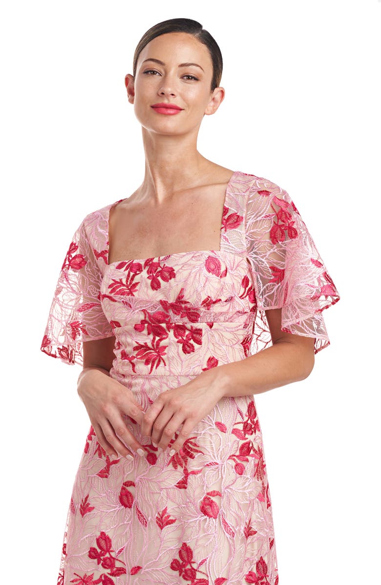 JS Collections Lola Floral Embroidery Cocktail Dress | Nordstromrack