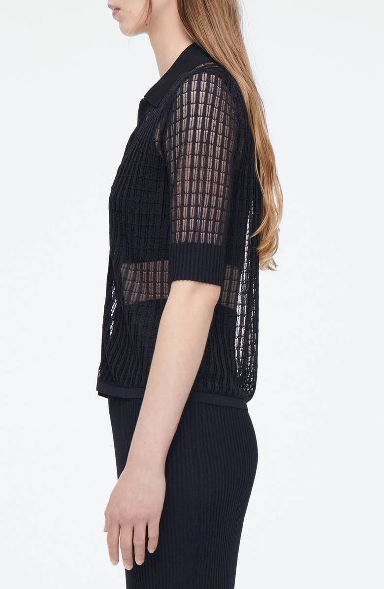 COS Lace Stitch Short Sleeve Cardigan | Nordstromrack