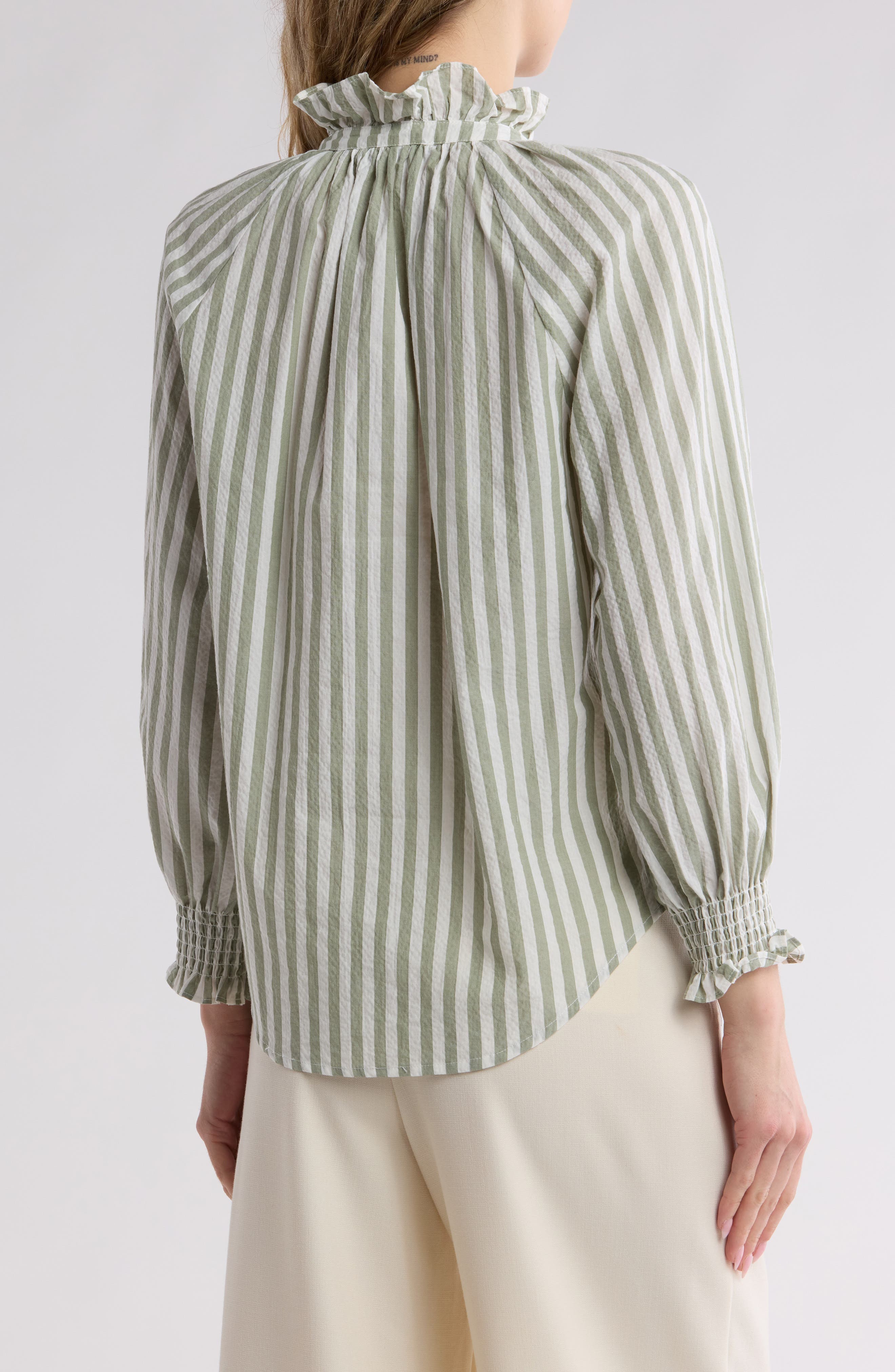 Veronica Beard Calisto Ruffle Button-Up Shirt | Nordstromrack
