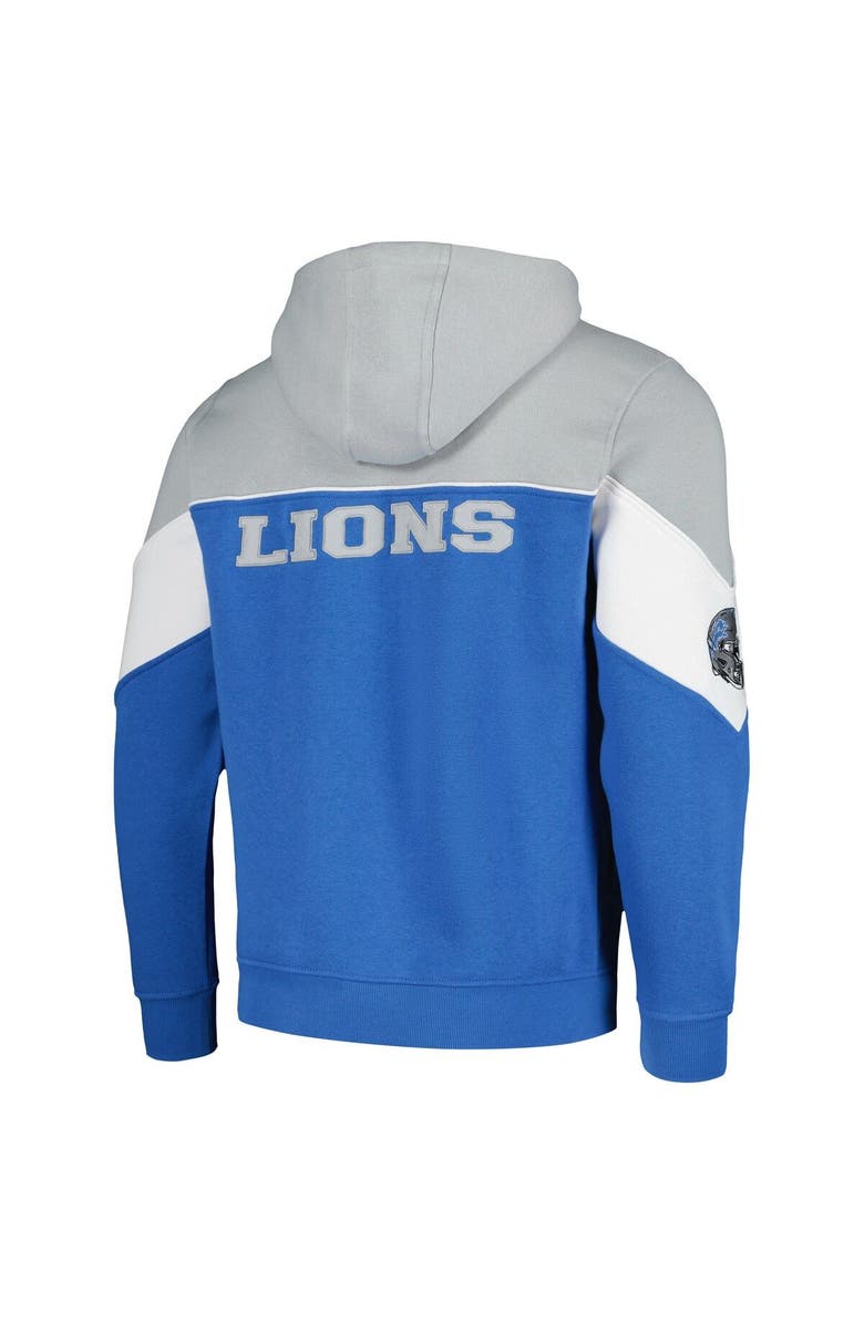STARTER Men's Starter Blue/Silver Detroit Lions Running Back Full-Zip ...