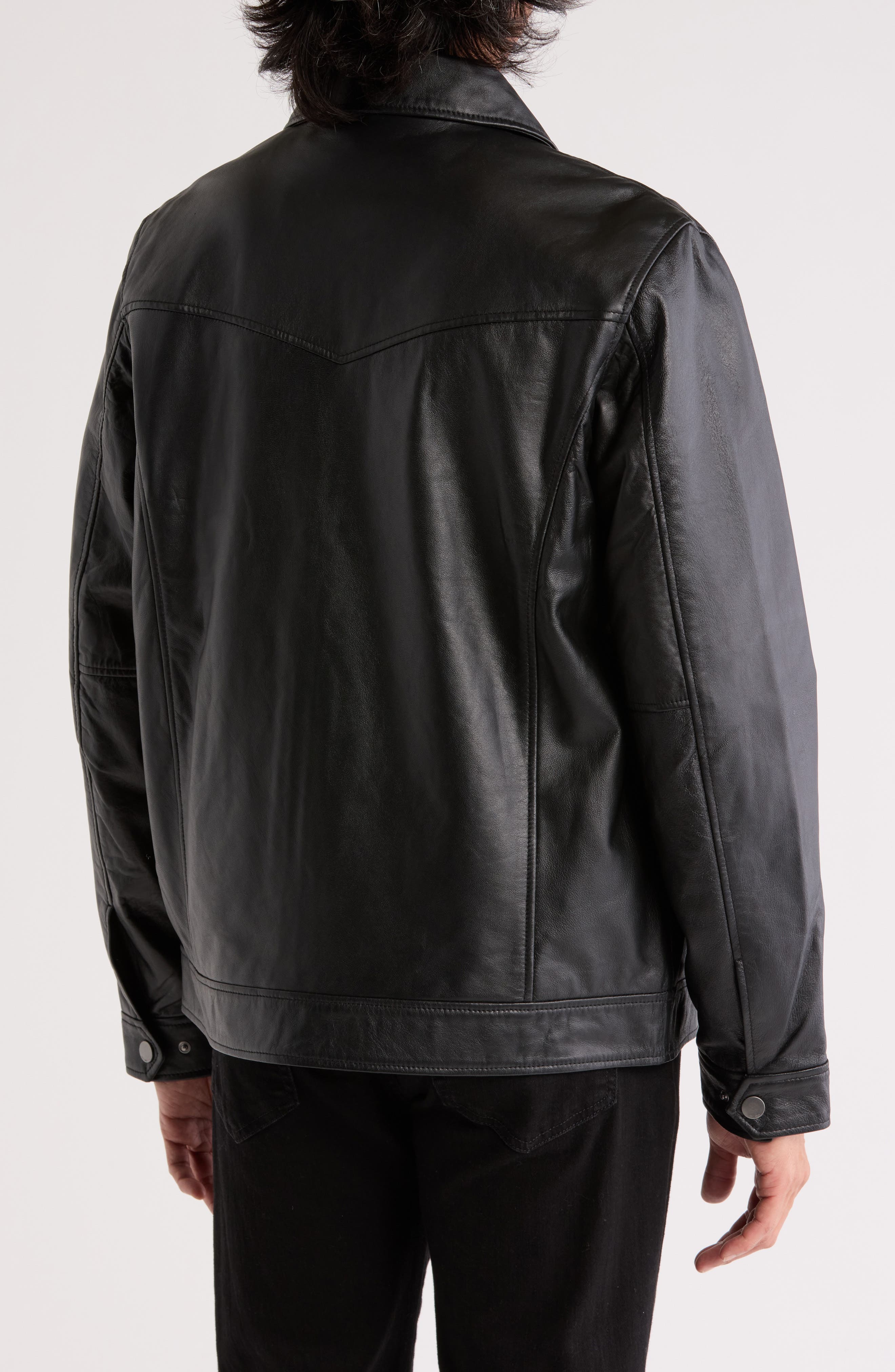 Frye Leather Trucker Jacket | Nordstromrack