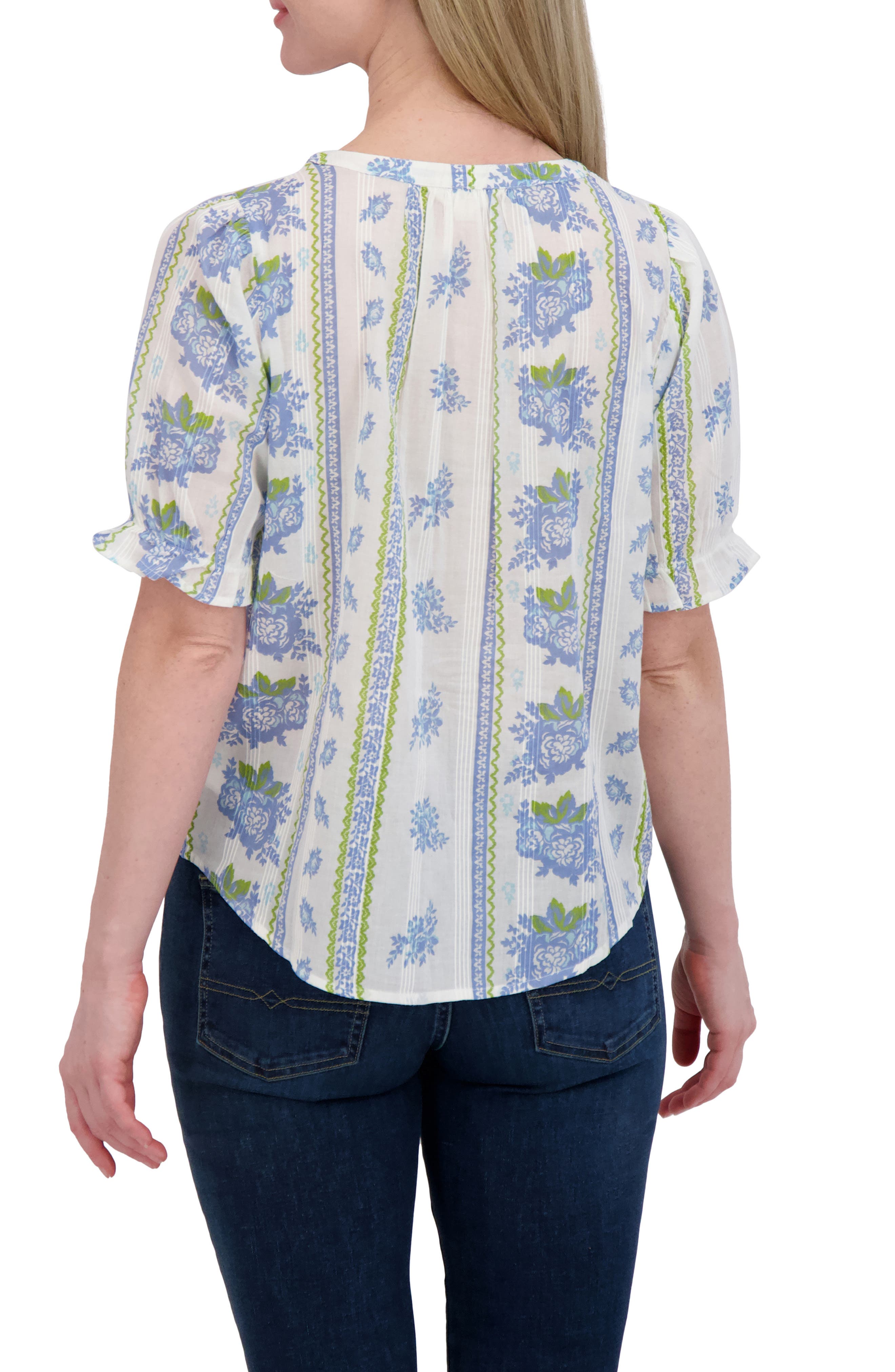 Floral Puff Sleeve Button-Up Shirt (Women) | Nordstromrack