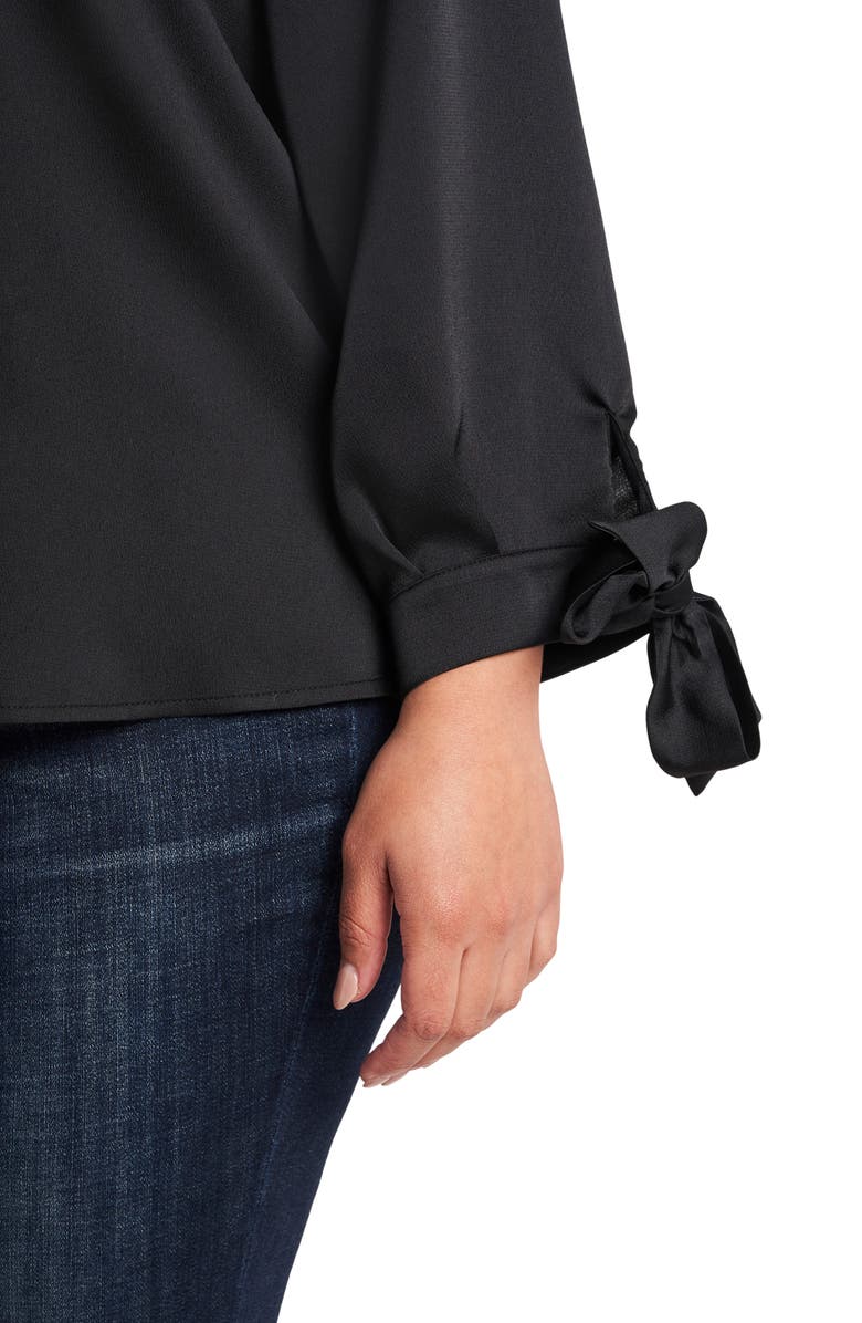 CeCe Tie Sleeve Satin Blouse | Nordstromrack