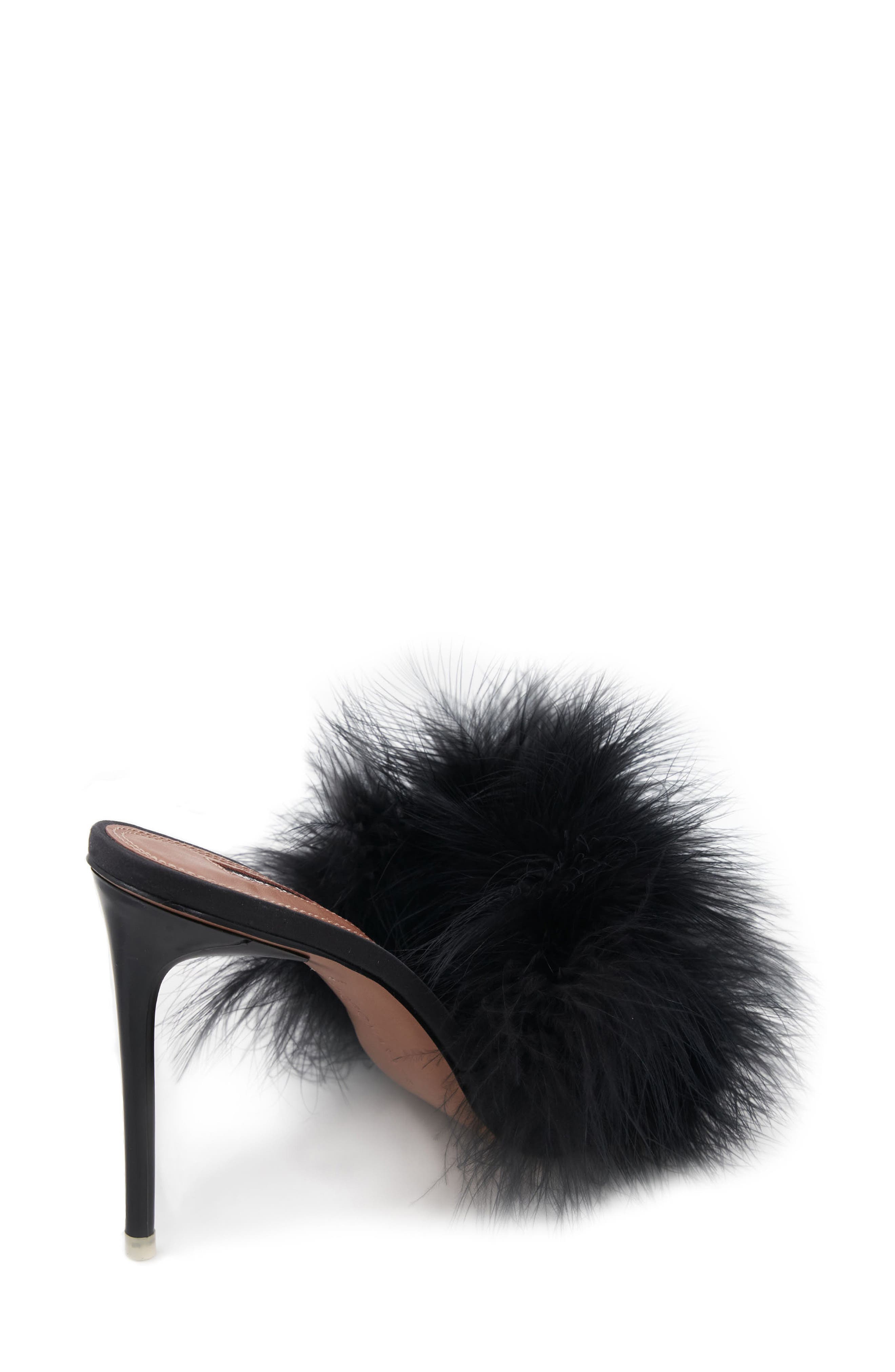 BCBGMAXAZRIA Dennika Ostrich Feather Sandal (Women) | Nordstromrack