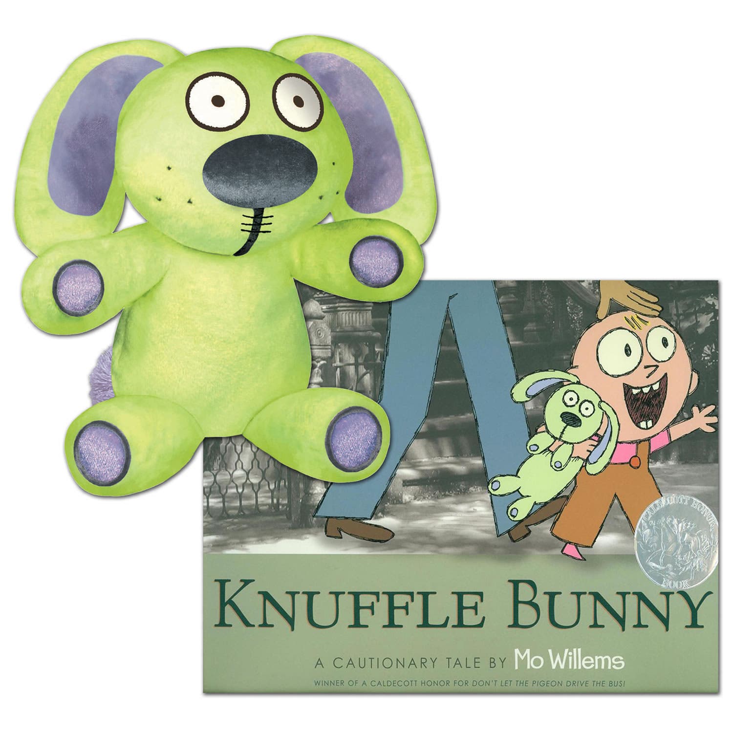 Kaplan Early Learning Knuffle Bunny Soft Plush Toy with Hardcover Book ...
