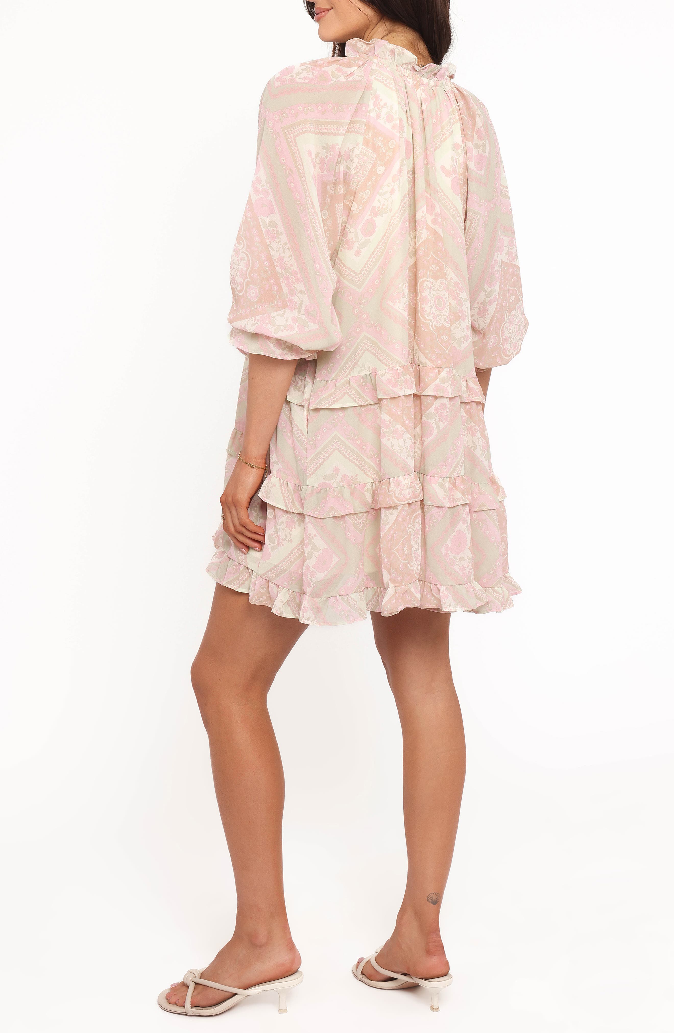 Petal & Pup Hawken Floral Tiered Minidress | Nordstrom