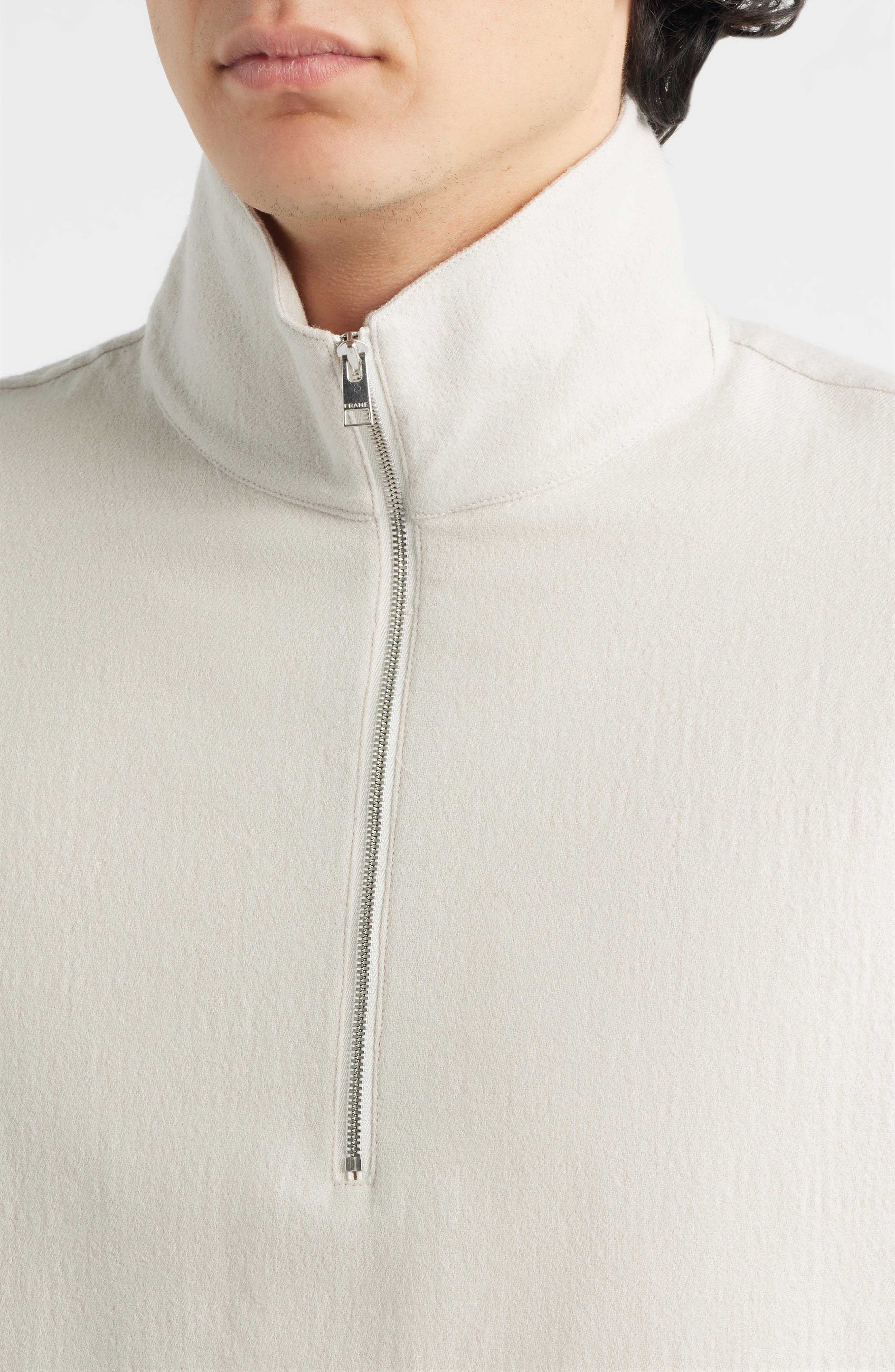 FRAME Half Zip Wool Overshirt | Nordstrom