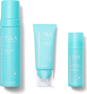 TULA Skincare Full Size Acne All-Stars Acne Clearing Routine Kit ...