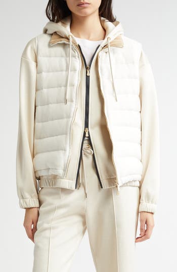 Eleventy Linen Blend Down Puffer Vest | Nordstrom