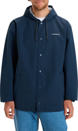 Quiksilver Rain Cloud Water Repellent Hooded Coach's Jacket | Nordstromrack