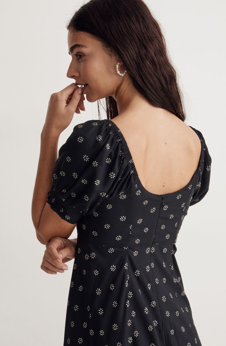 Madewell Sweetheart Puff Sleeve Midi Dress | Nordstromrack