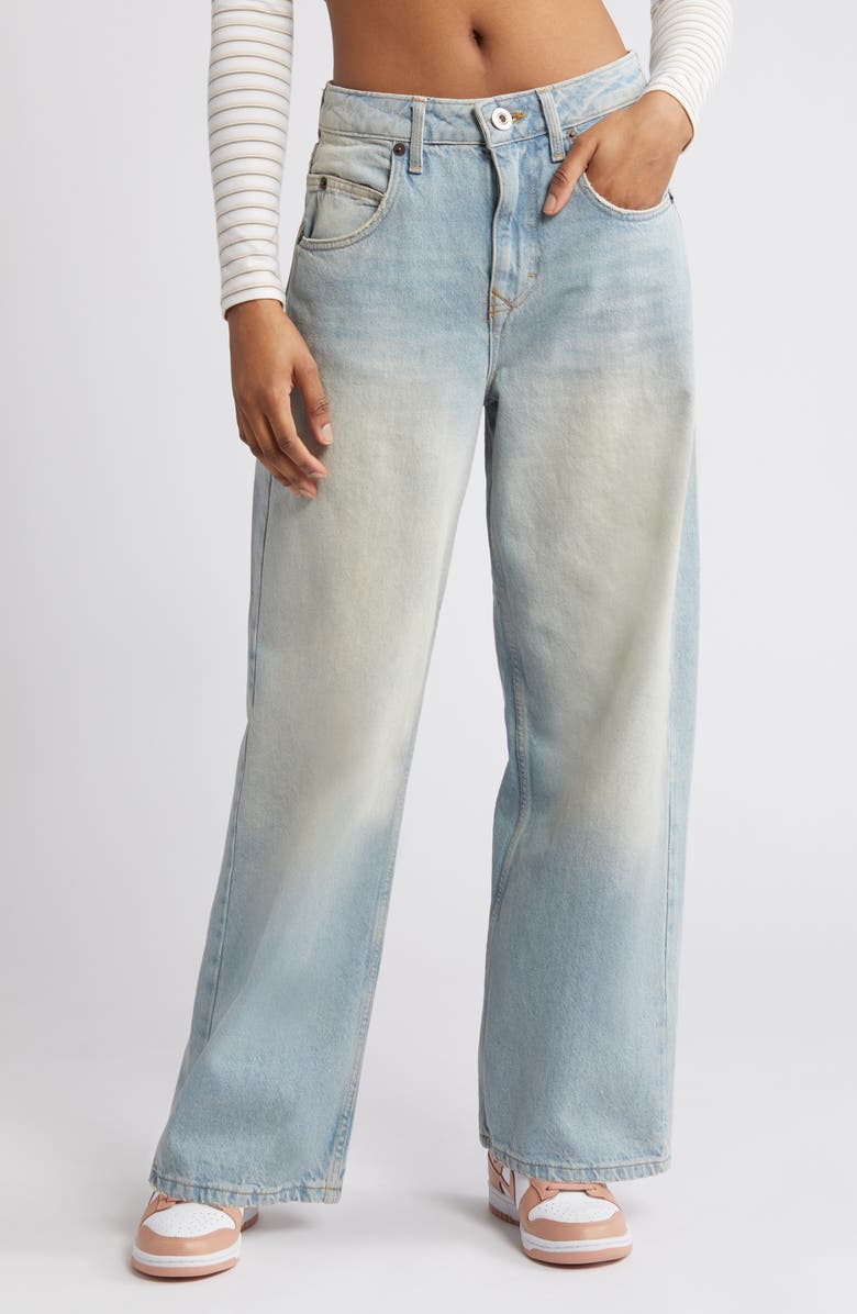 BDG Urban Outfitters Jaya Summer Bleached Out Wide Leg Jeans ...