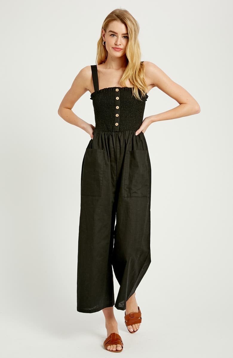 WISHLIST Square Neck Smocked Jumper | Nordstromrack