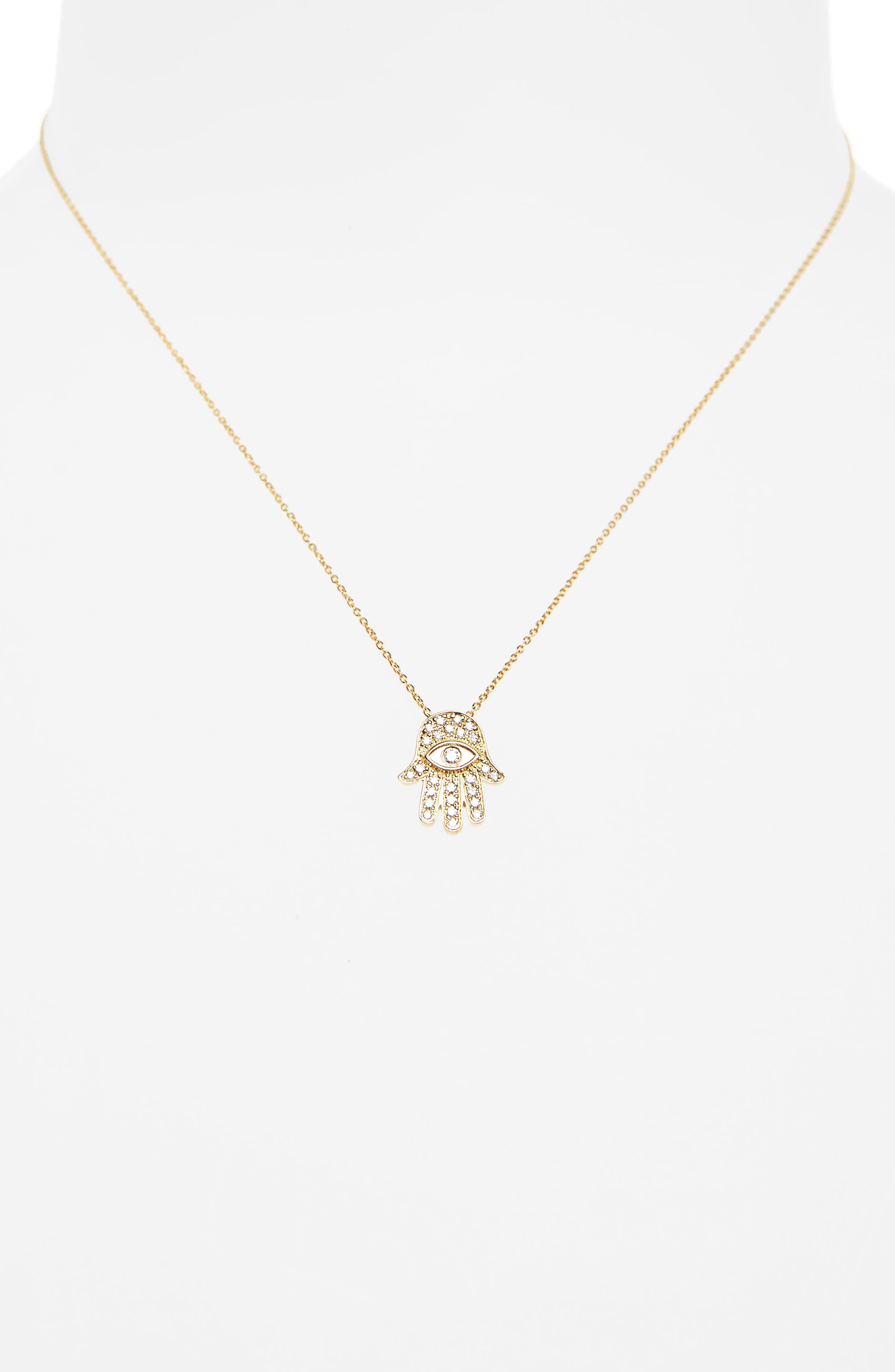 Roberto Coin Diamond Hamsa Pendant Necklace | Nordstrom