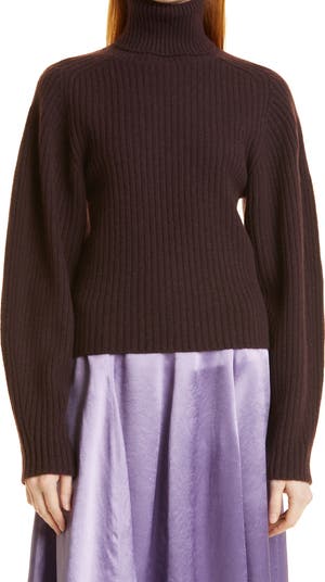 Vince Ribbed Open Back Cashmere Sweater | Nordstromrack