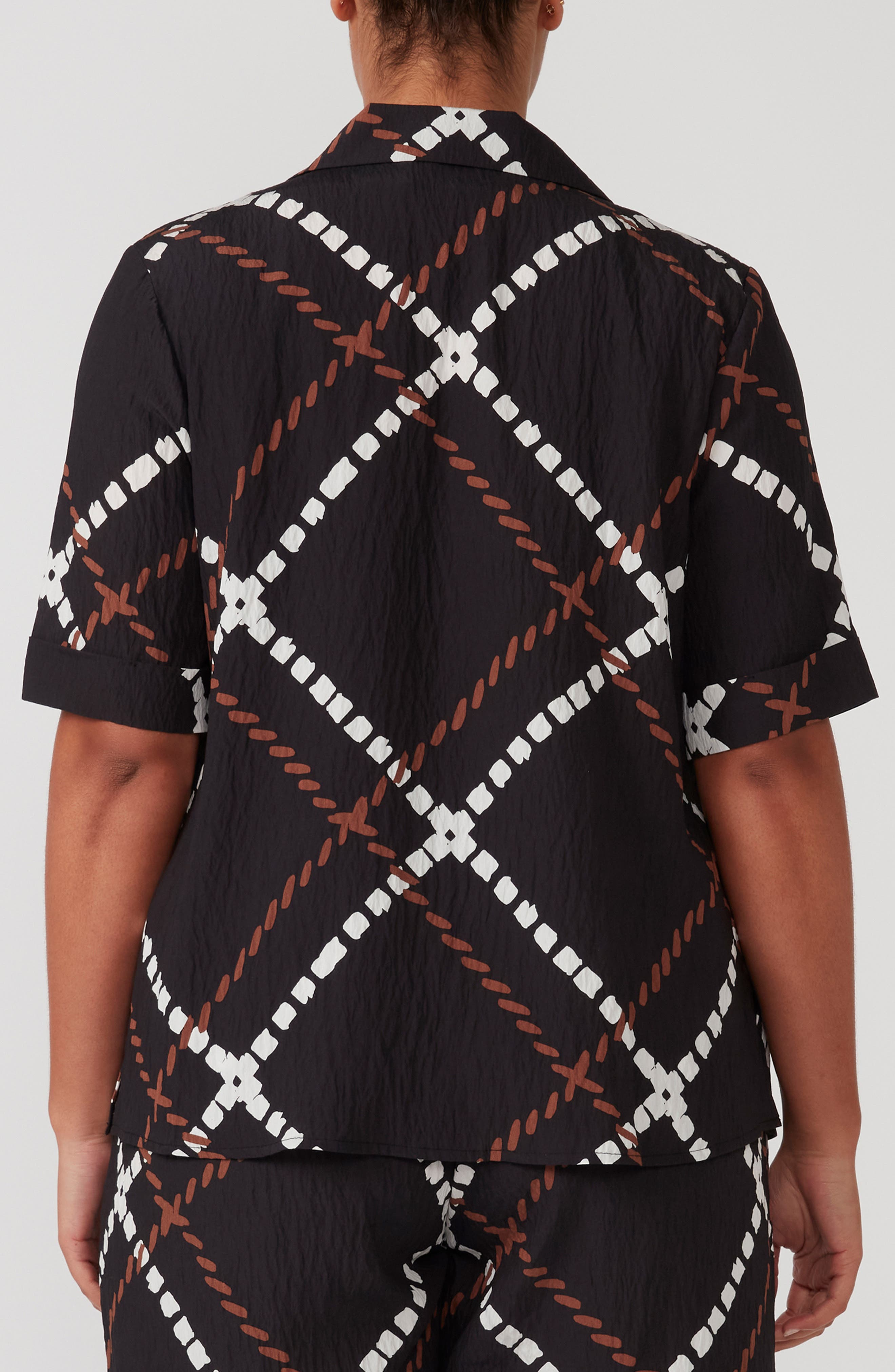 Estelle Marine Short Sleeve Button-Up Shirt | Nordstromrack