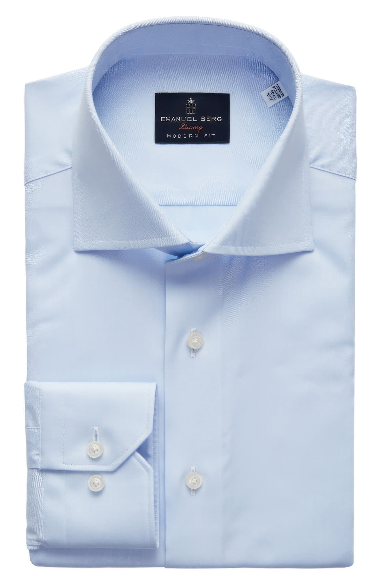 Emanuel Berg Natural Stretch Yoga Twill Dress Shirt | Nordstrom