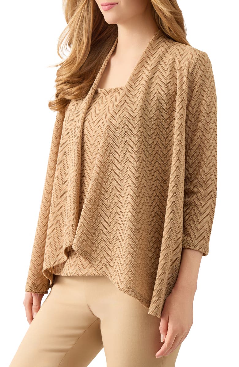 KASPER Open Stitch High-Low Cardigan | Nordstrom