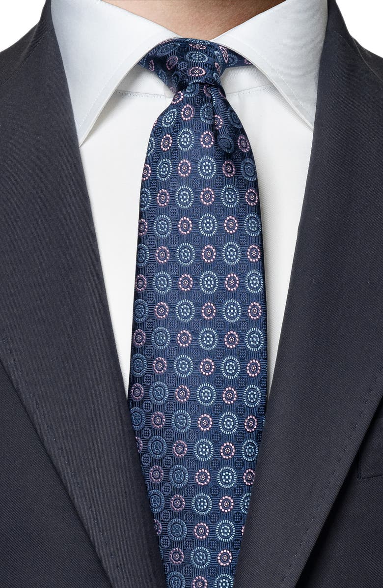 Eton Circle Medallion Silk Tie | Nordstrom
