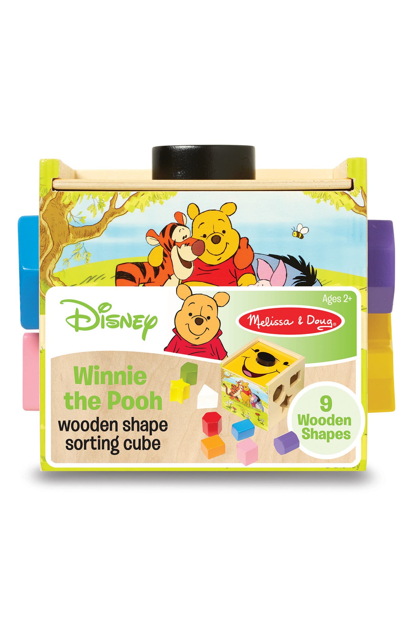 Melissa & Doug Winnie the Pooh Wooden Shape Sorting Cube Toy | Nordstrom