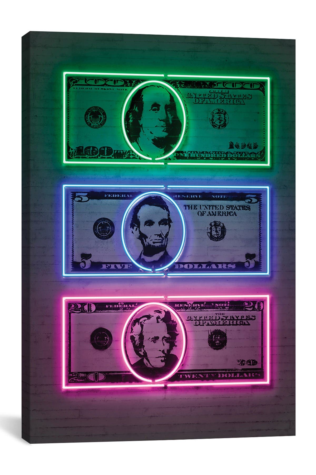 iCanvas Dollars by Octavian Mielu Canvas Wall Art 18" x 26" | Nordstromrack