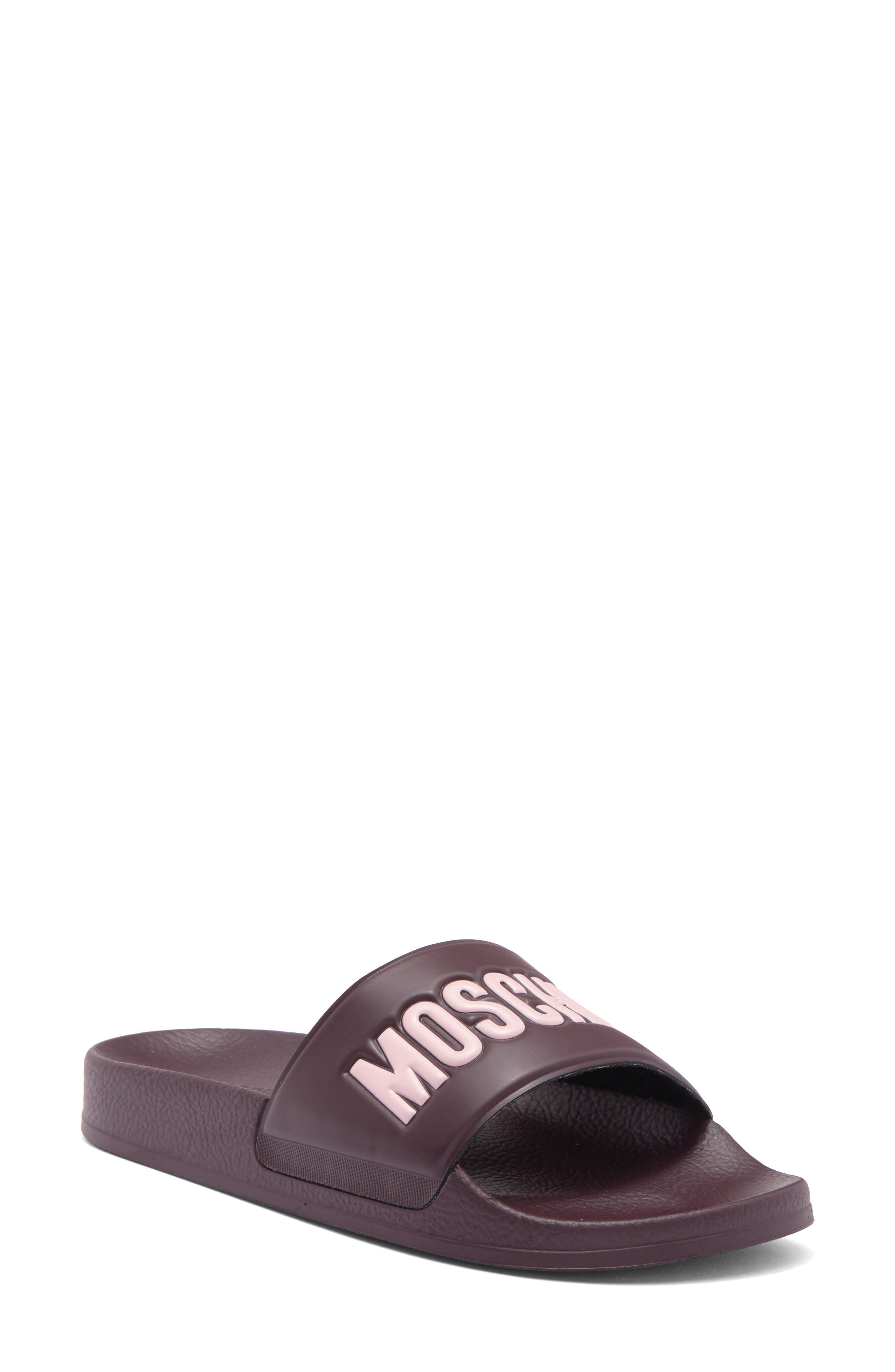 Moschino Logo Pool Slide Sandal (Women) | Nordstromrack