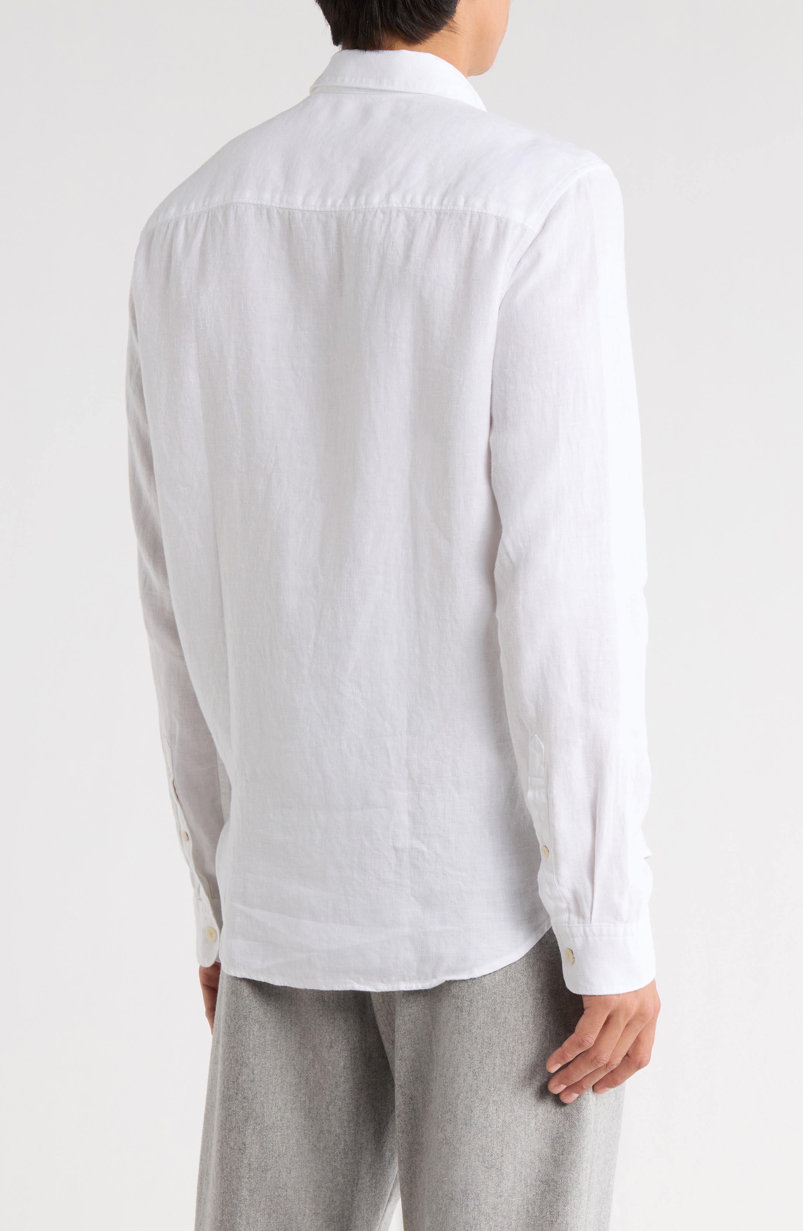NN07 Enzo Linen Button-Up Shirt | Nordstromrack