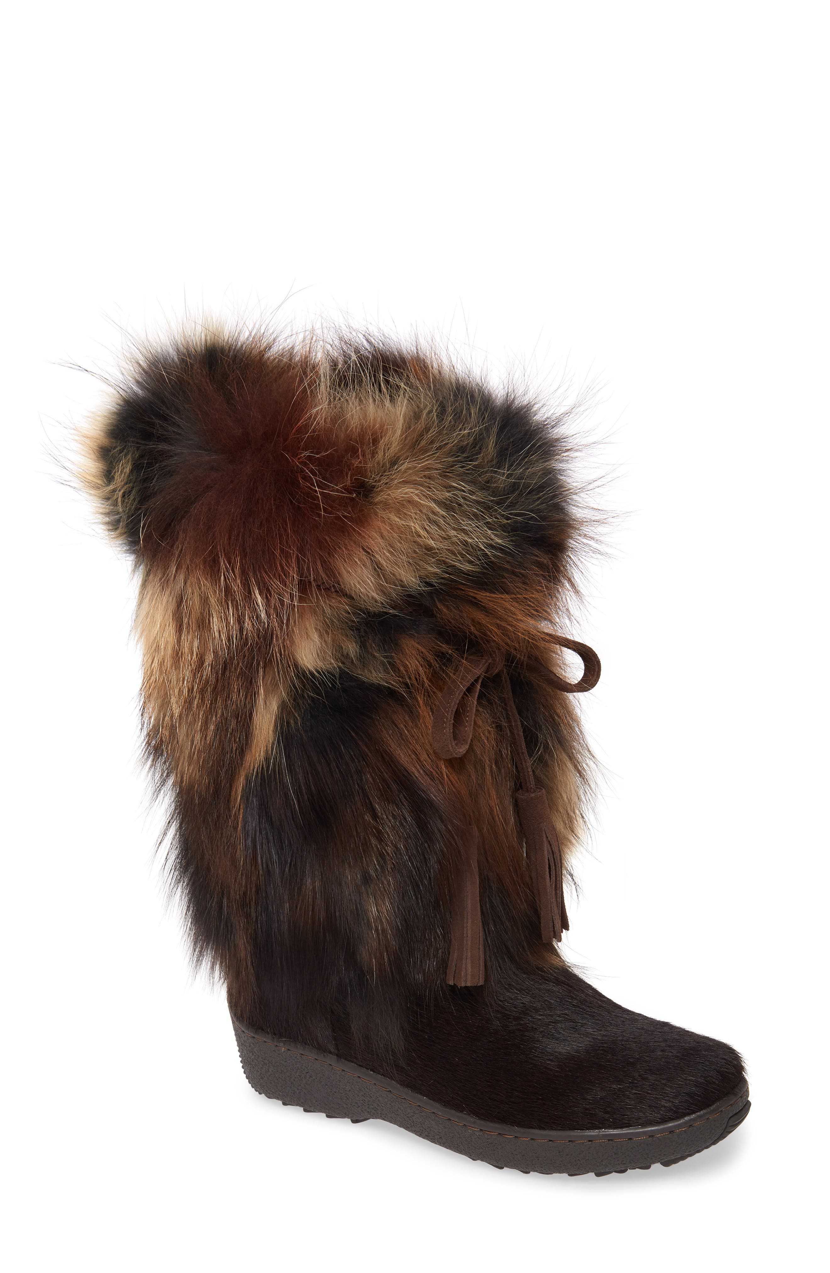 Pajar 'Fox Trot' Genuine Fox Fur & Calf Hair Boot (Women) | Nordstrom