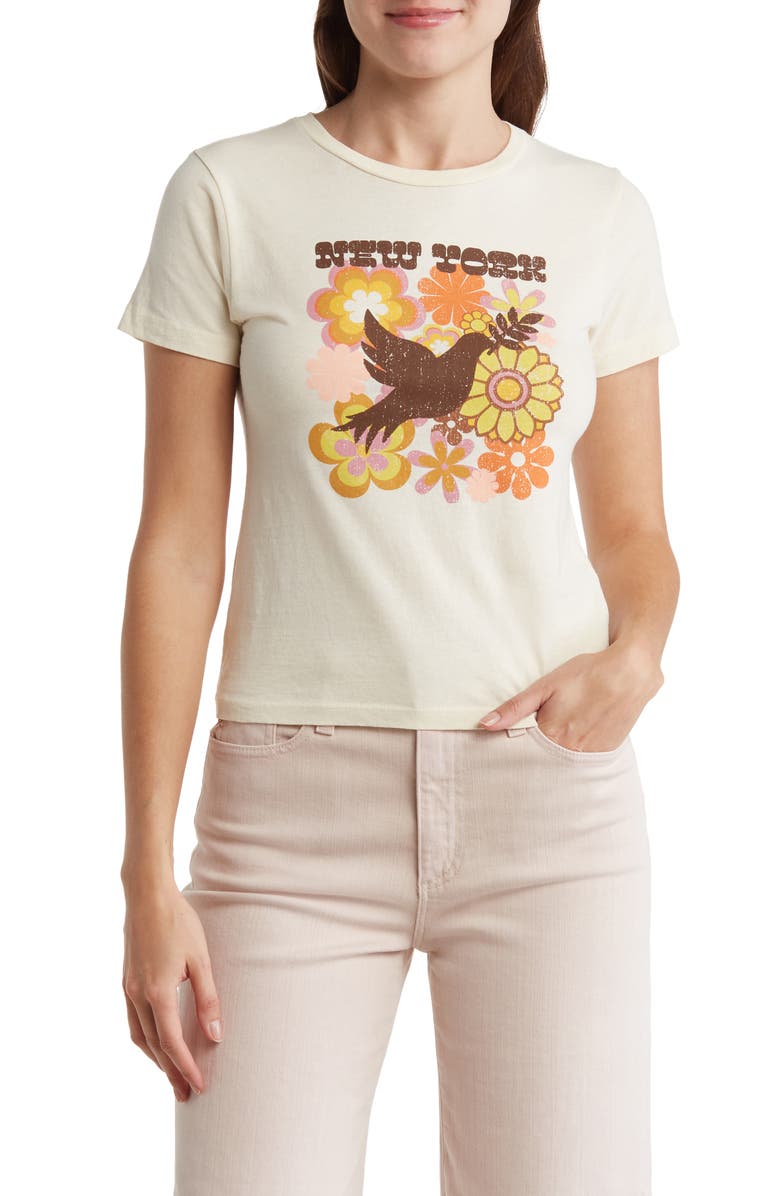 Desert Dreamer New York Flower Dove Cotton Graphic T-Shirt | Nordstromrack
